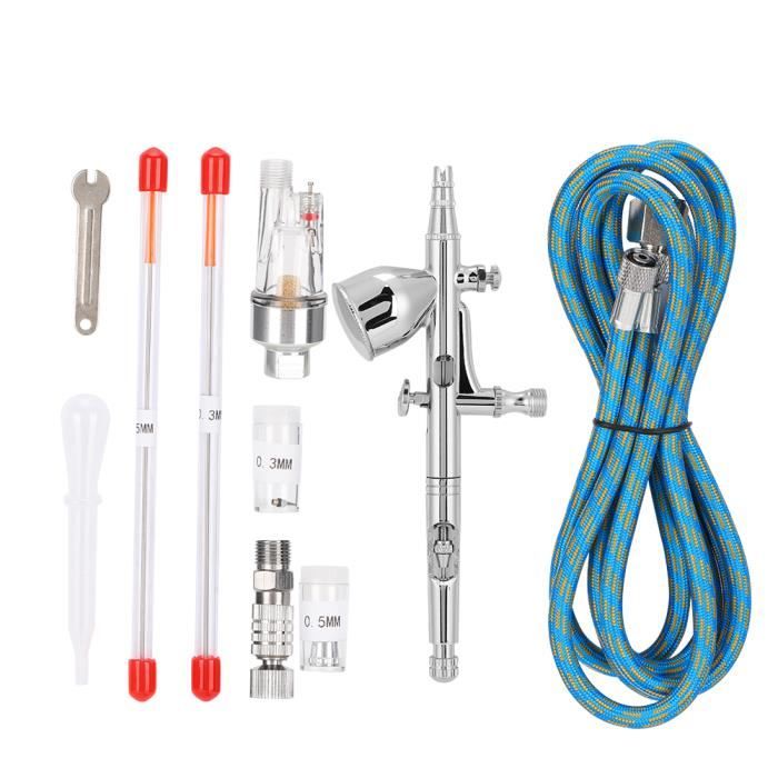 Aérographe d'art Modèle Airbrush Set Air Compressor Kit Craft Cake ...