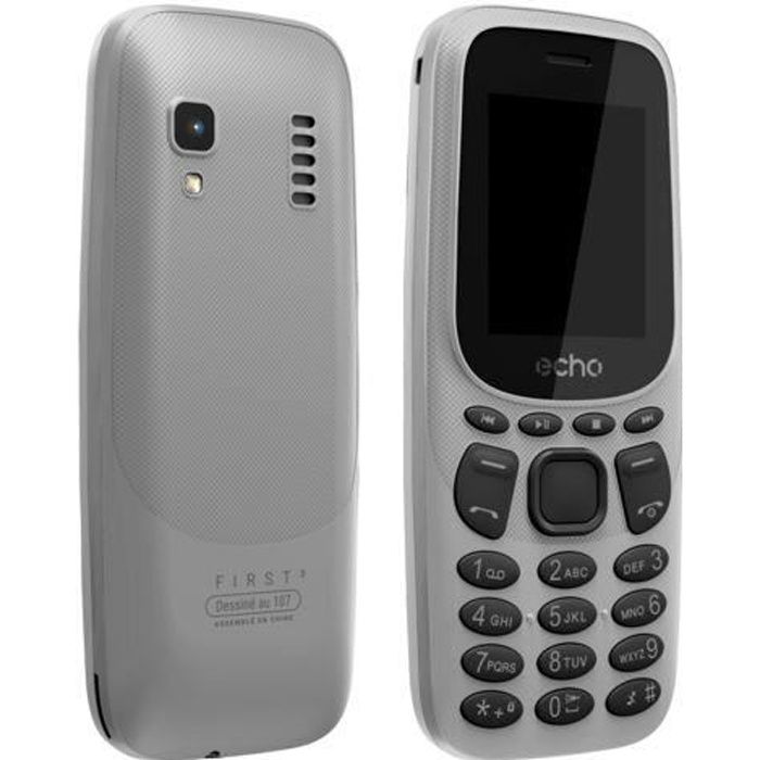 ECHO Téléphone portable FIRST 3 - Gris - Cdiscount Téléphonie
