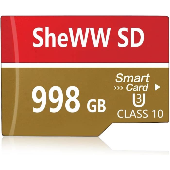 Carte Micro Sd 998 Go Carte Mémoire Micro Sd Imperméable Carte Sd 998 ...
