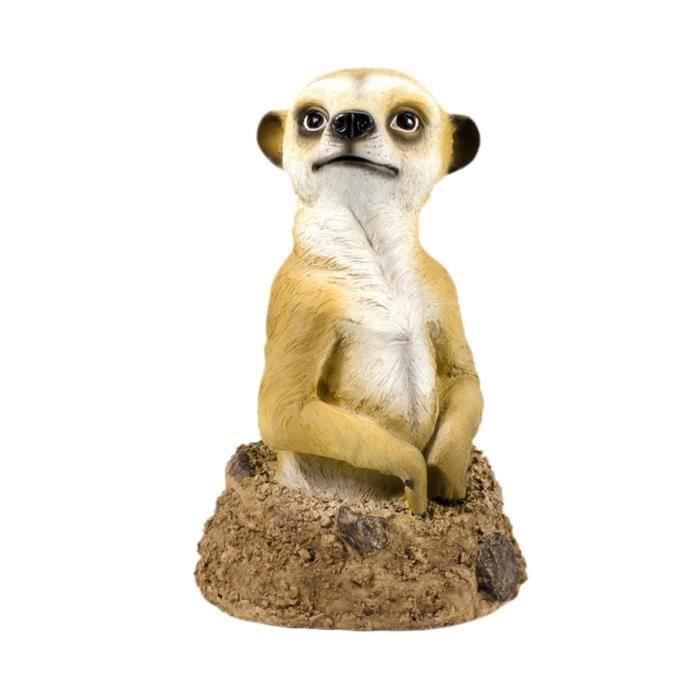 MOON-En plein air Jardin Statue Mignon Résine Mangouste Animaux ...