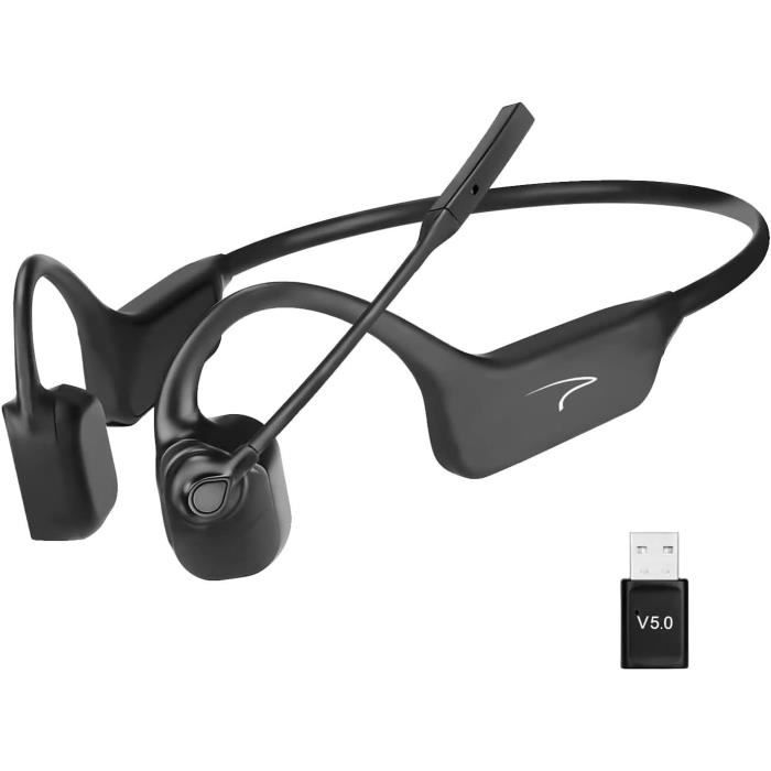 Casque À Bruit Osseux Sans Fil Avec Microphone, Bluetooth 5.3, Casque ...