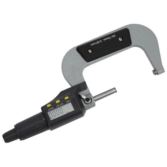 Sonew Micromètre numérique Micromètre extérieur numérique 50-75mm 0 ...