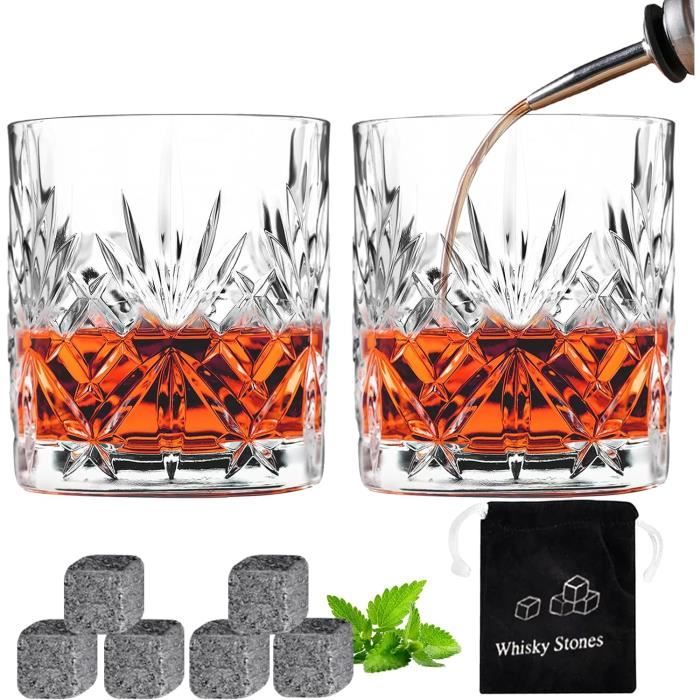 Lot De 2 Verres À Whisky - 325 Ml - Style Ancien - Pour Cognac ...