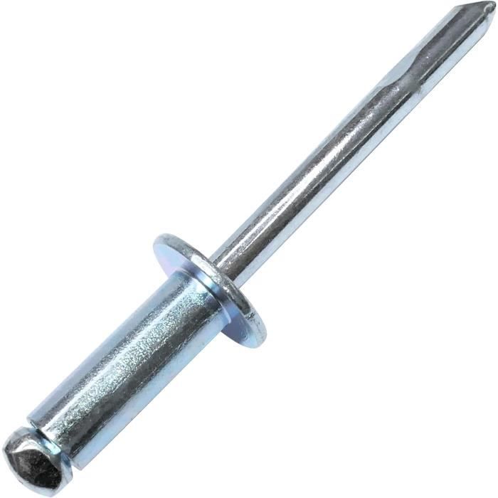 C48236 - Lot De 50 Rivets Aveugles Standard Ø6X16Mm Acier-Acier - Din ...