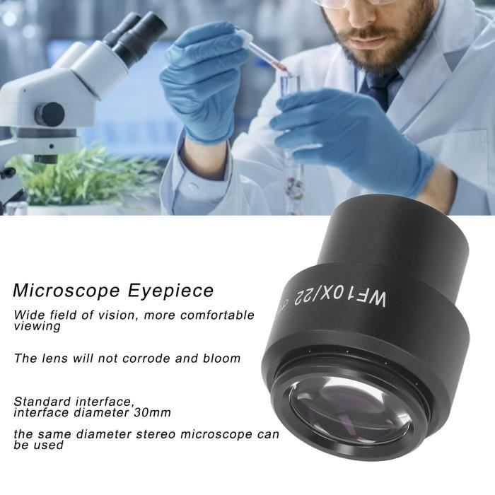 Cikonielf Lentille de microscope grand angle Oculaire de Microscope ...