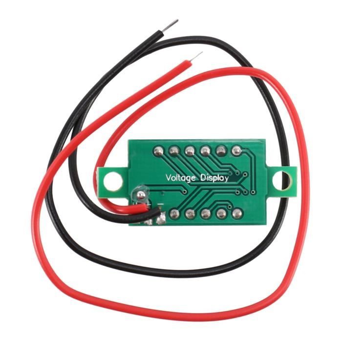 2X Digital Voltmetre Voltage DC 3-17V-3-30V LED Numerique Pr Voiture ...