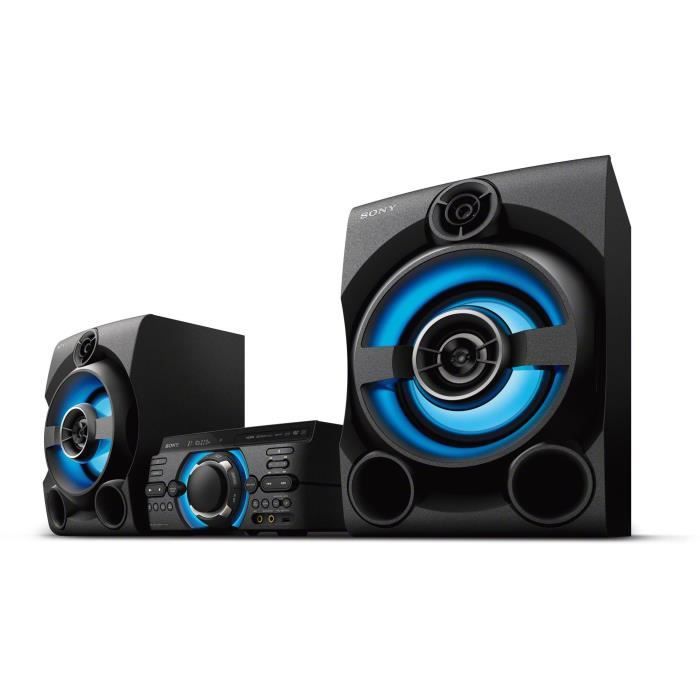 SONY MHC-M60D Chaîne Hifi High-Power - 3 blocs - Bluetooth - USB, CD ...