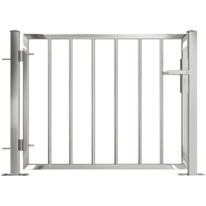 Portail de Jardin Portillon de Terrasse Porte de Patio Barrière de ...