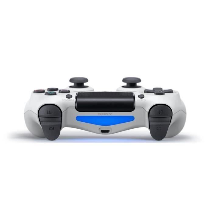 Manette PS4 DualShock 4.0 V2 Blanche/Glacier White - PlayStation ...