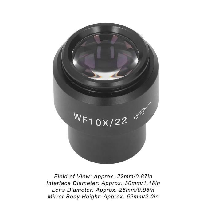 Cikonielf Lentille de microscope grand angle Oculaire de Microscope ...