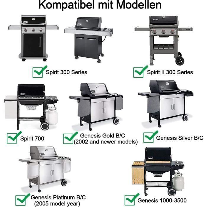 7638 Poêles De Rechange Pour Weber Spirit 300 Series, Spirit E-S 310 ...