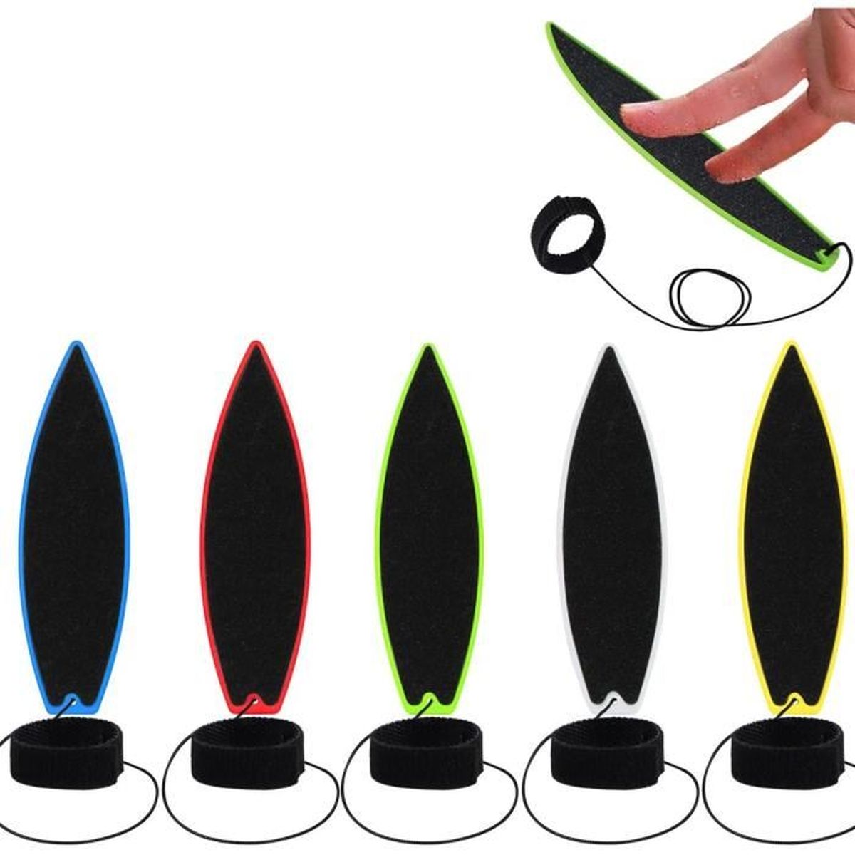 Planche de Surf à Doigts,5 Pièces Planche à roulettes Doigt,Finger ...