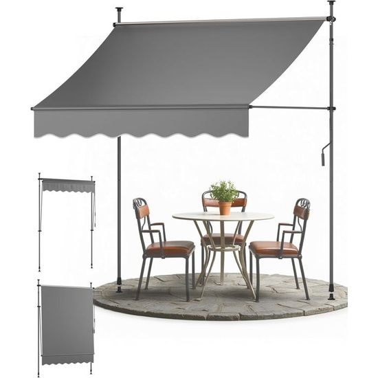 Sol Royal Store Banne Manuel sans Percage 1,5m – Store Balcon Enrouleur ...