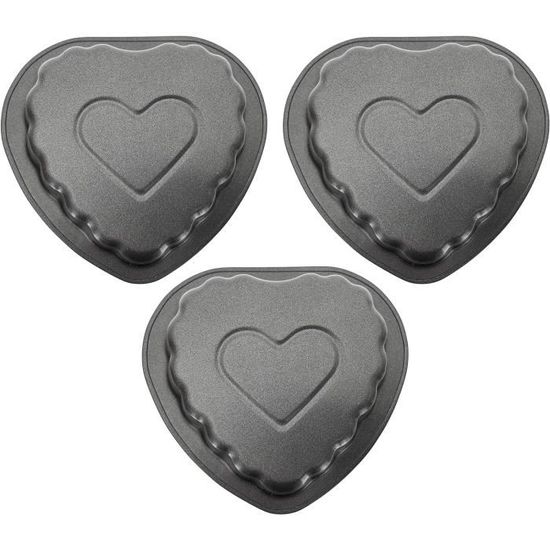 Lot De 3 Mini Moules À Gâteaux Antiadhésifs Pour Muffins, Brownies ...