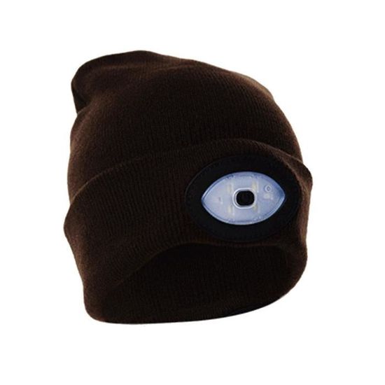 LED Headlamp Bonnet Cap chaud Lighted USB rechargeable Lampe frontale ...