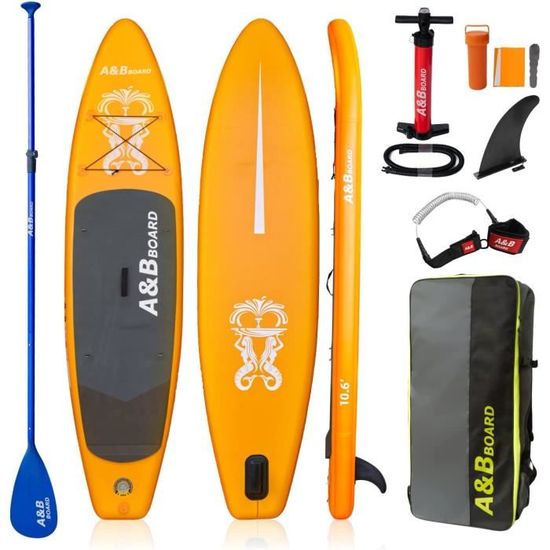 Stand Up Paddle Board Gonflable - Pink - 10'6''x32''x6'' - Antidérapant ...