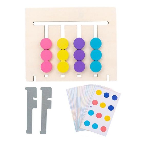 Quatre Puzzle Jeu Coulissant Tri Matching Jeu Jouet Utilisé Éducation ...