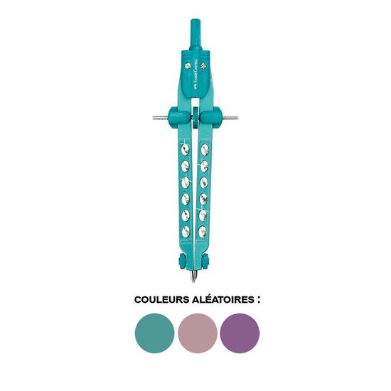 Compas scolaire - Réglable - Avec pointe métal - Mine graphite - Faber ...