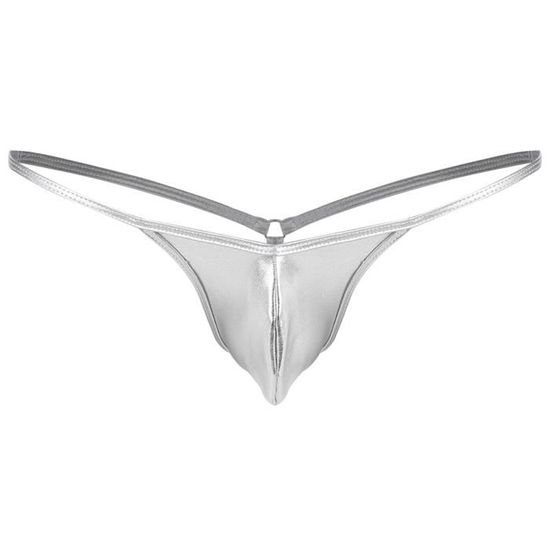 YONGHS String Homme Sexy Métallique Brillant G-string T-back Tanga ...