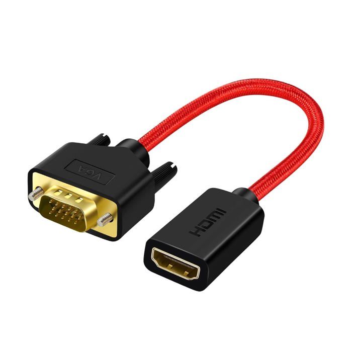 Adaptateur Hdmi Vga, Haute Résolution Adaptateur Hdmi Vers Vga Pour ...