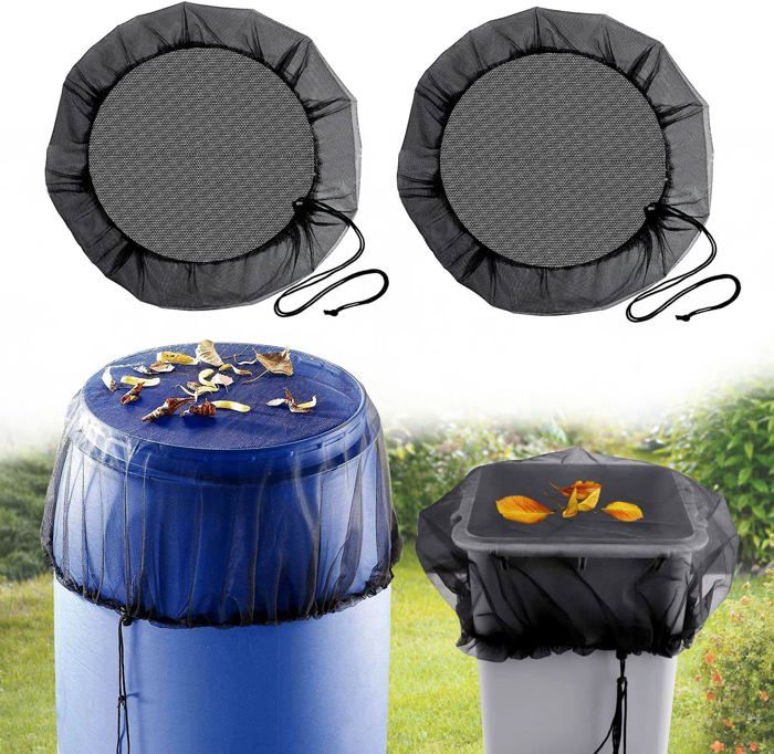 Filet pour Citerne de Pluie,2 pièces Réglable Filet de Protection pour ...