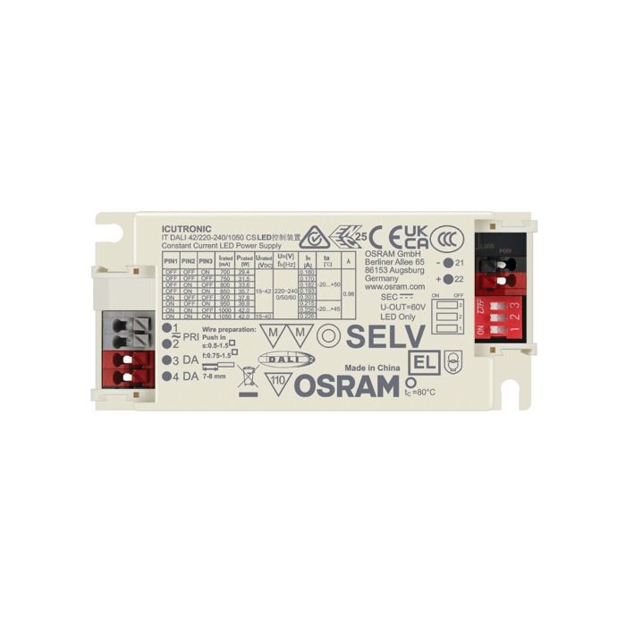 Osram LED driver DALI 42/220-240/1050 CS | incl. DC Câble for Noxion ...