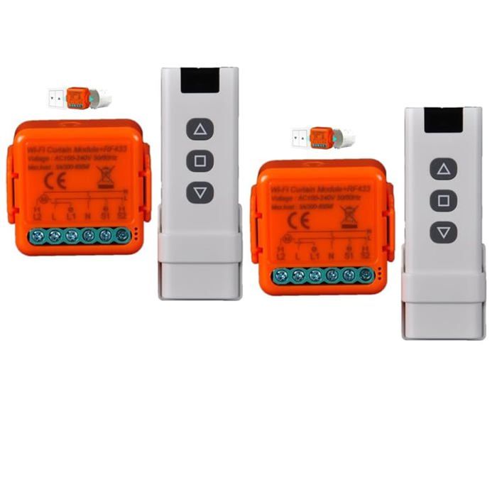Interrupteur WiFi pour Volets Roulants, Avec Télécommandes RF et Module ...