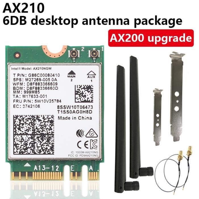 AX210 6DB - Carte Réseau Sans Fil Intel Ax210ngw 802.11ax Ax200, 5374 ...