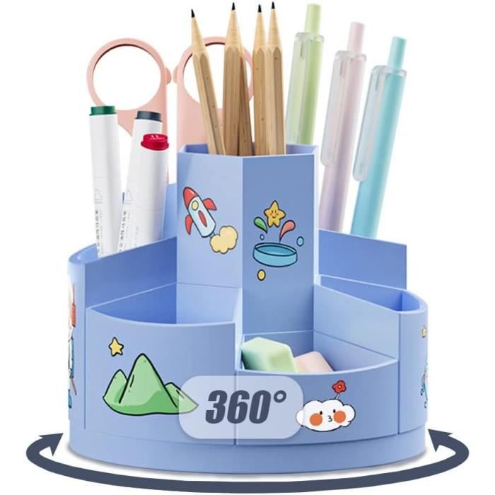 Rotatif À 360° Porte Stylo Multifonctionnel, Rotatif Pot A Crayon ...