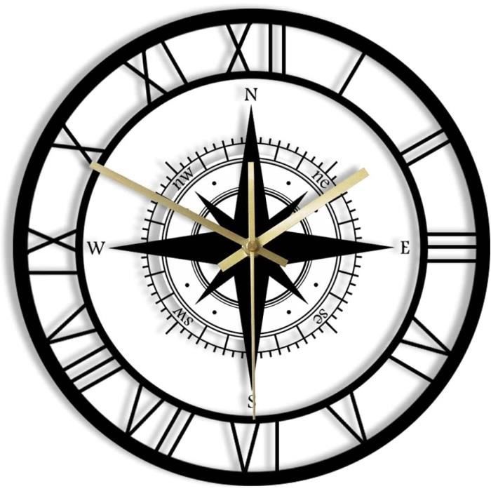 Horloge Murale Silencieuse Deco Murale Grande Orloge Moderne en ...