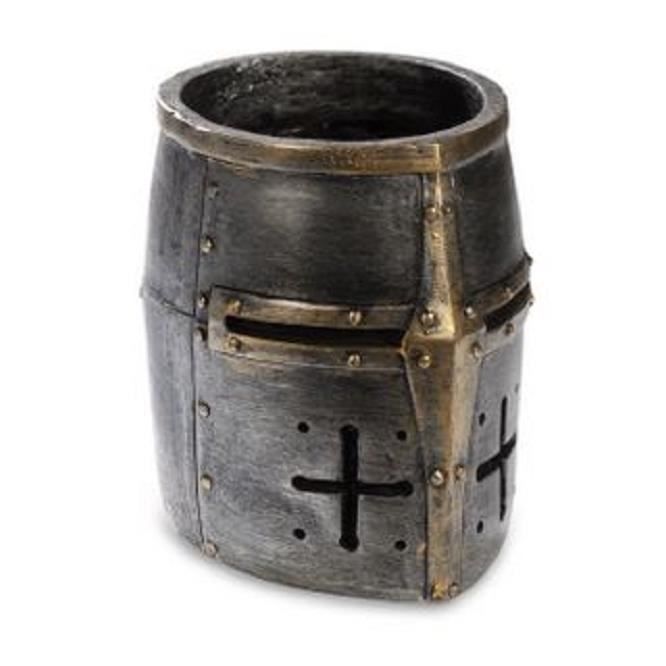 Pot a crayon heaume medieval en resine 9,8/8,5/9,5 cm … - Cdiscount Maison