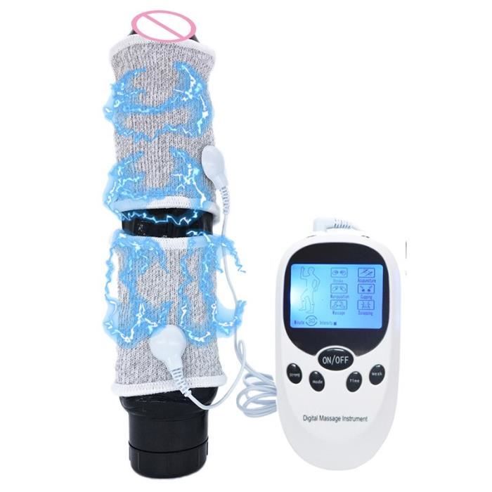 (set 4)Anneau de pénis électro-choc, stimulation électrique, thérapie, masseur, anneaux de coq ...