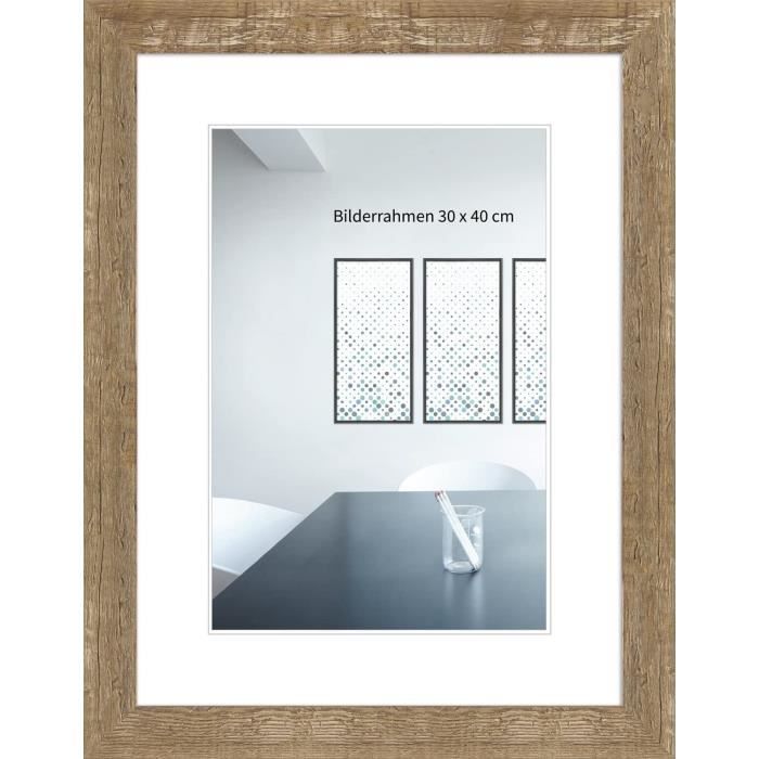 Cadre Photo H750 Style cabane de Plage Bois Massif-Verre Normal chêne ...