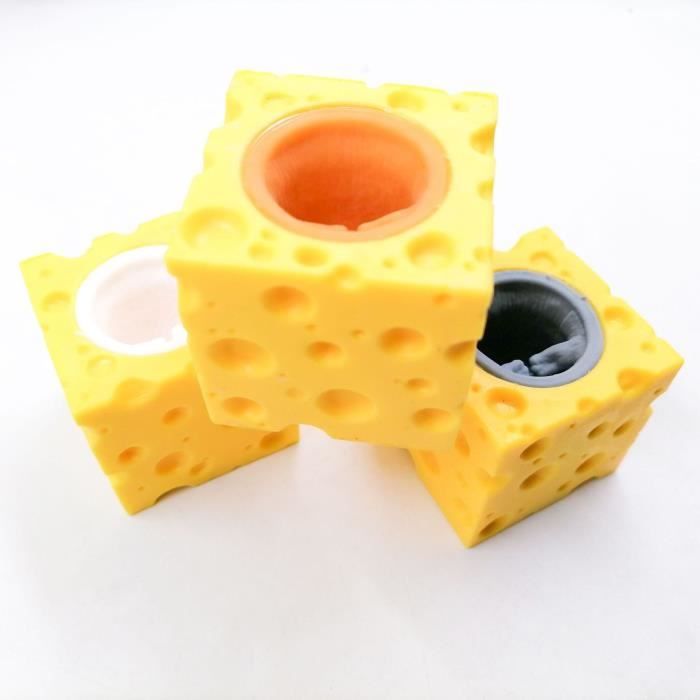 Fidget Squishy Toys Decompression Antistress Toys Squeeze Cheese Mouse ...