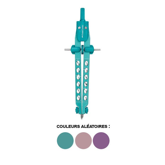 Compas scolaire - Réglable - Avec pointe métal - Mine graphite - Faber ...