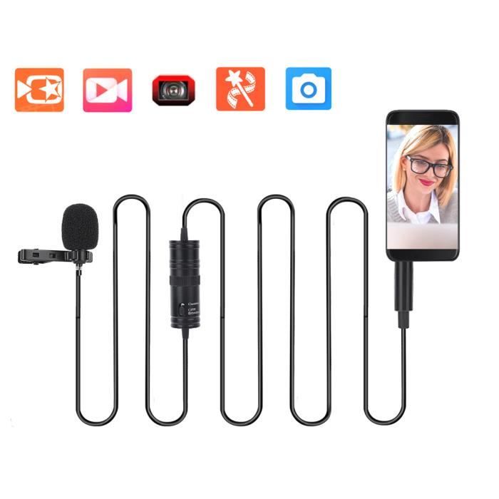 GOTOTOP Clip-On Microphones, Portable Clip-On Lapel Mic for Conference ...