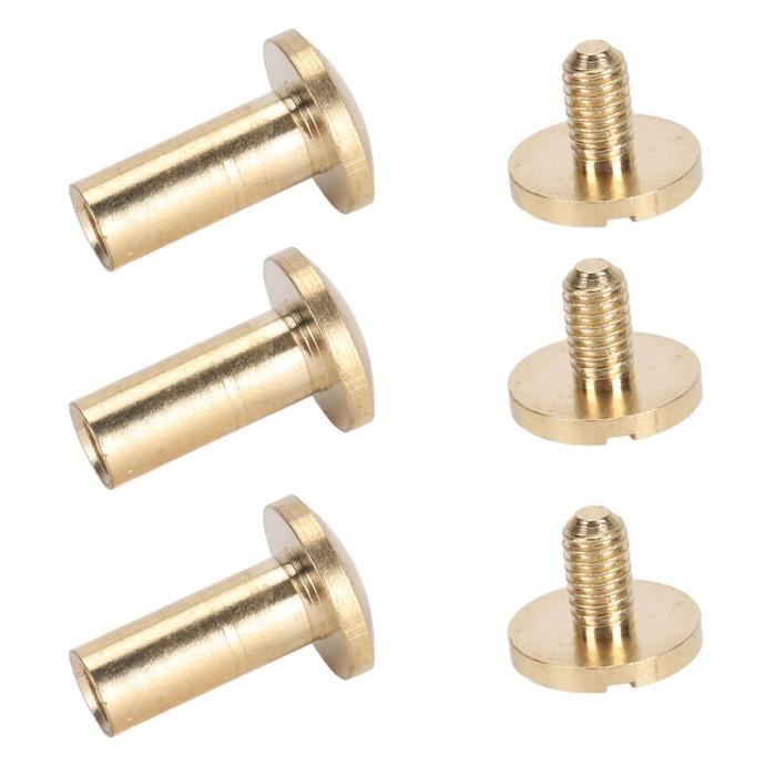 HURRISE rivets décoratifs en laiton Kit de Rivets en laiton, bricolage ...
