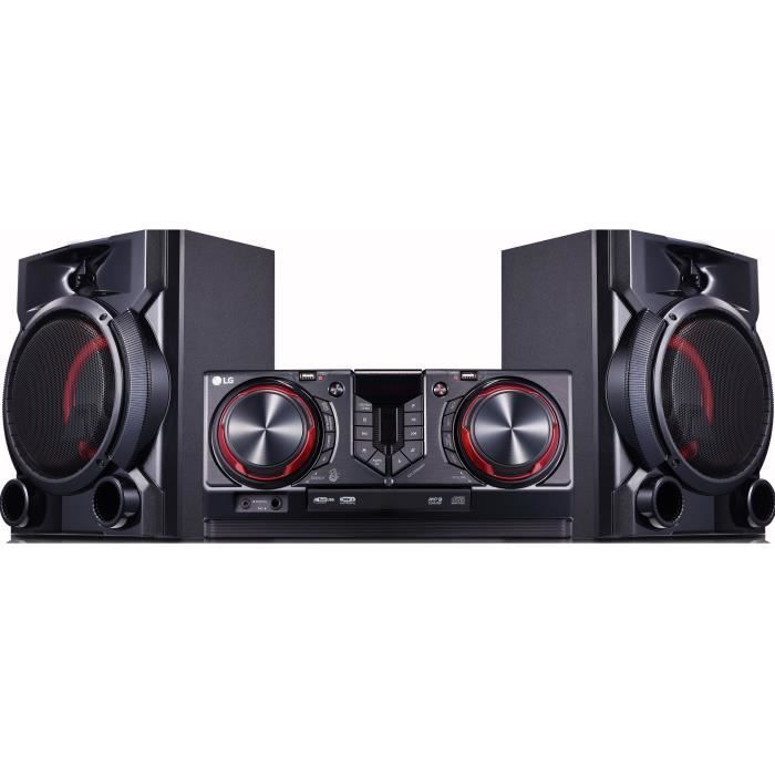 LG CJ65 Mini-chaîne 2.0 - Bluetooth - 900W - Expérience DJ & Karaoké ...