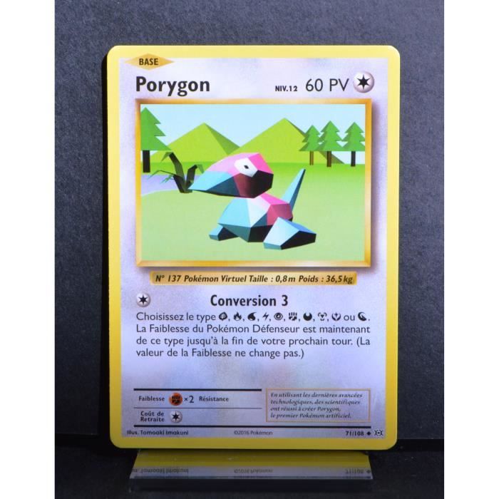 Carte Pokémon 71-108 Porygon Niv.12 60 PV XY - Évolutions NEUF FR ...