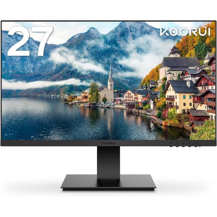 27 Pouces Écran Pc, Fhd (1920X1080P), 75Hz, Va, 5Ms, Hdmi, Vga ...