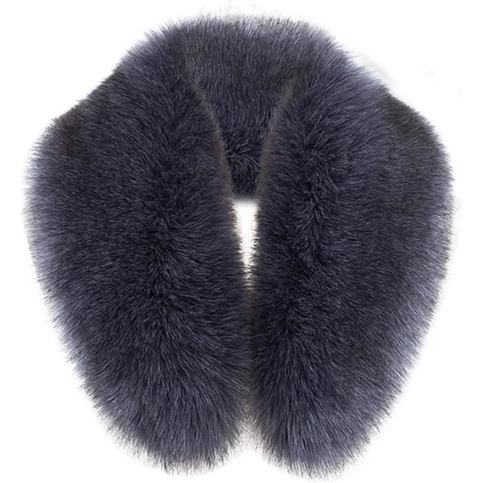 Fausse Fourrure Écharpe Col Moelleux Châle Cache-Cou Femmes Hiver ...