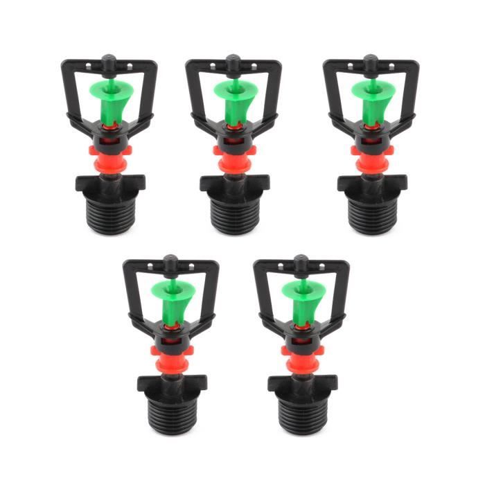 Jardin d'irrigation en plastique Totating Buse d'Arrosage Tricolor 1-2 ...