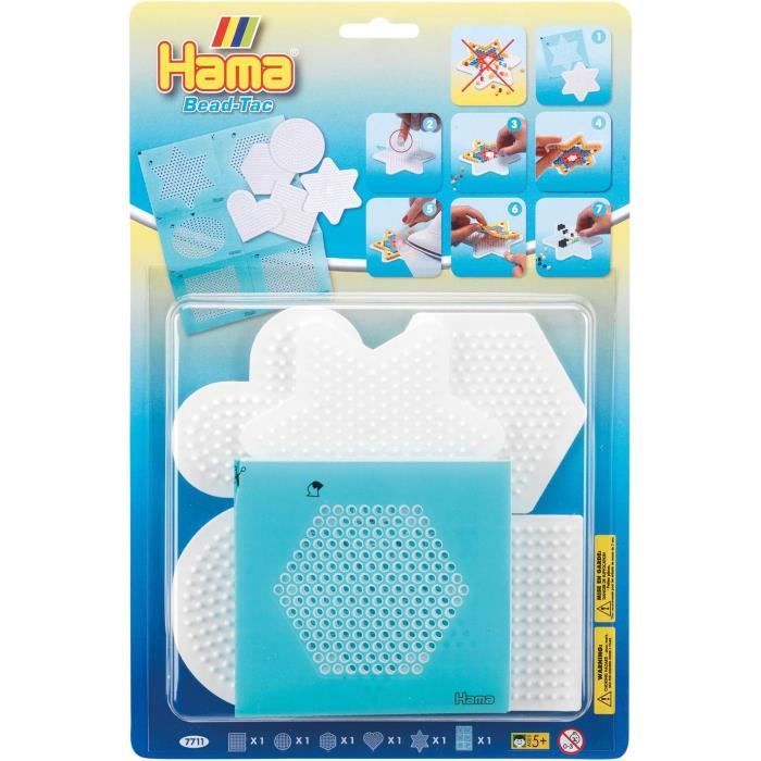Hama Pegboard Blister Tac Perles à Repasser, 7711, Multicolore, Taille ...