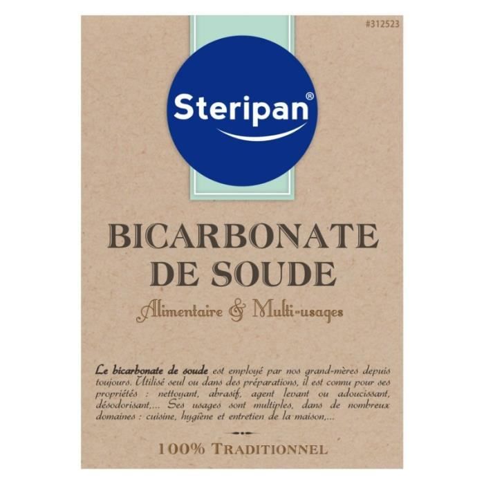 Bicarbonate De Soude - Steripan - Alimentaire Et Multi-usages - 100% Traditionnel - 250g ...