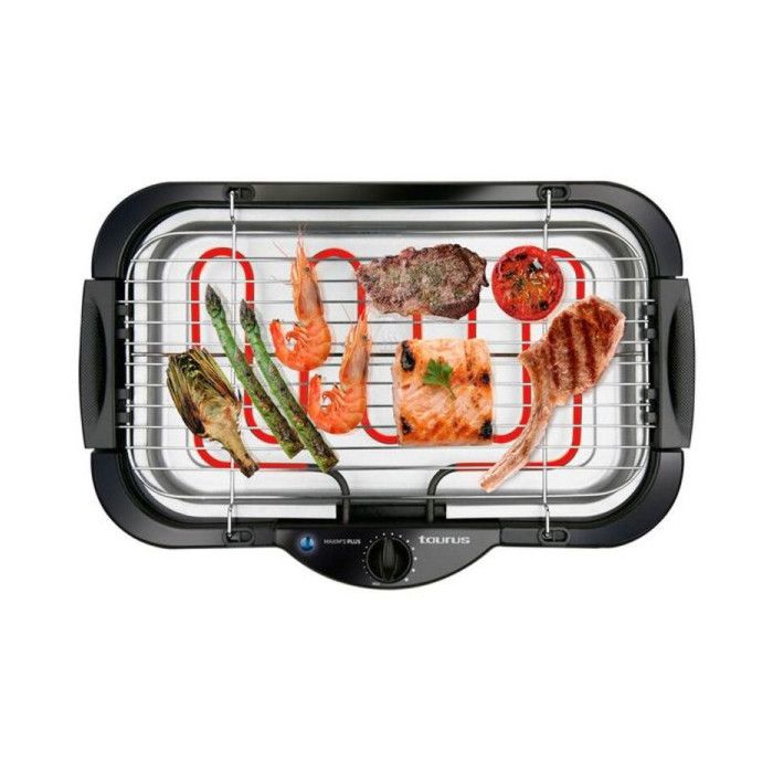 Barbecue électrique Taurus MAXIMS PLUS 2000W Noir - Facile à nettoyer ...