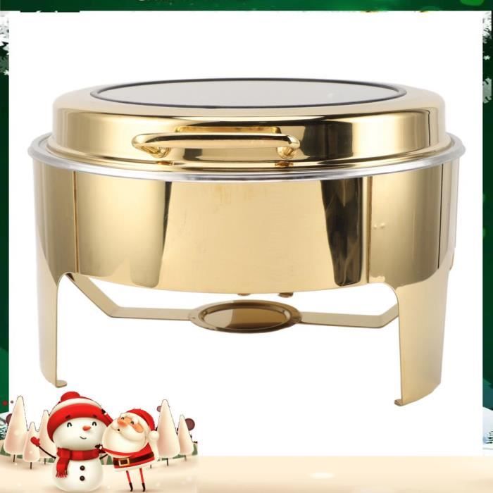 BEL-Réchaud Buffet Chafing Dish de Buffet Or Couvercle Visible à ...