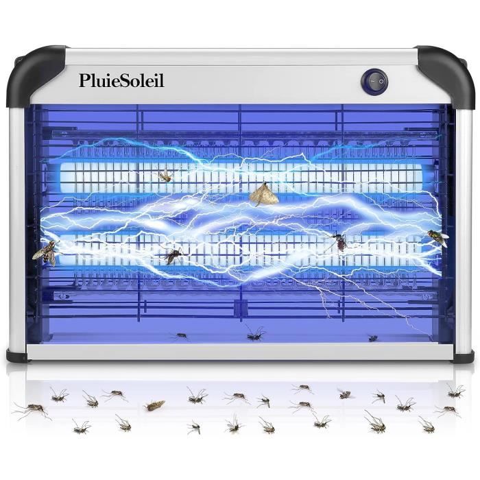 Lampe Anti Moustique Intérieur 20W, 2400V Double Grille Mouche ...