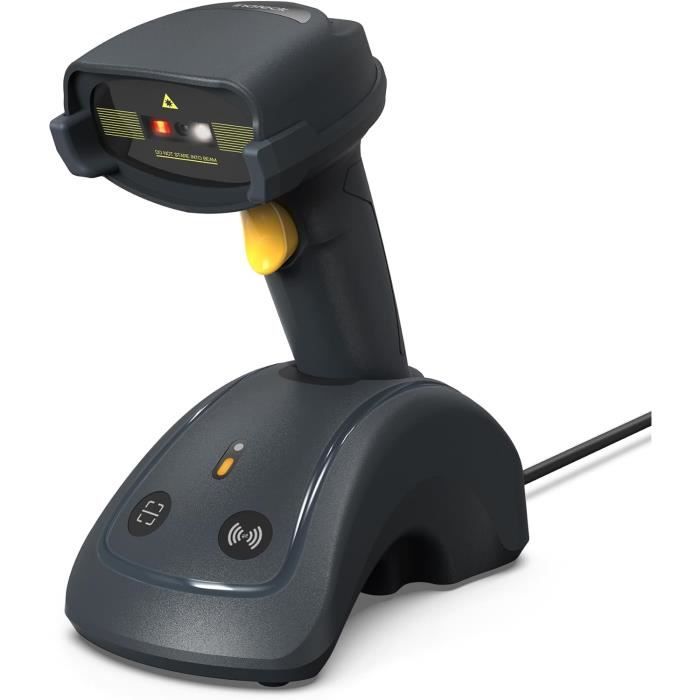 Scanner De Codes-Barres, Lecteur De Scanner 2D Bluetooth Avec Base De ...