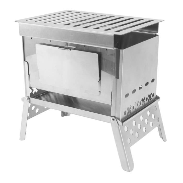 Gril de barbecue pliable Barbecue pliable en acier inoxydable Portable Barbecue détachable ...