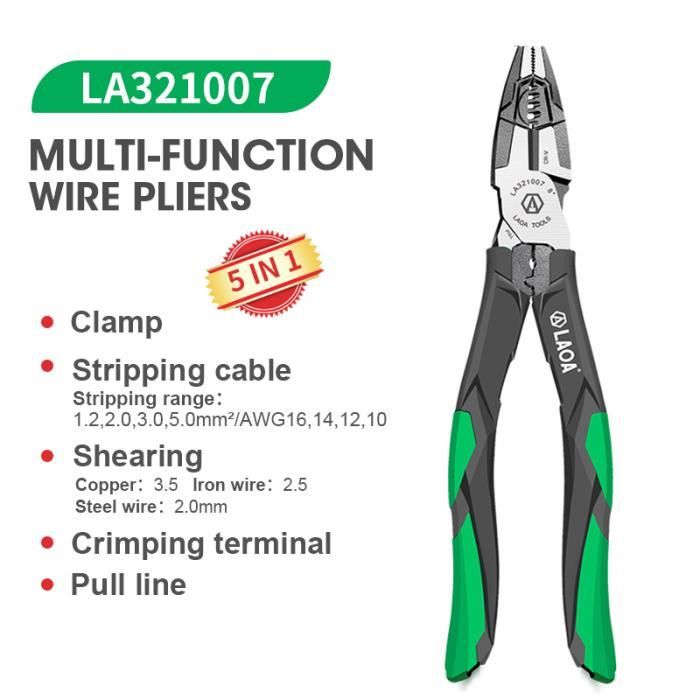 PINCE DE SERRAGE,LA321007 wire cutter--pince à Long nez multifonction 6 ...